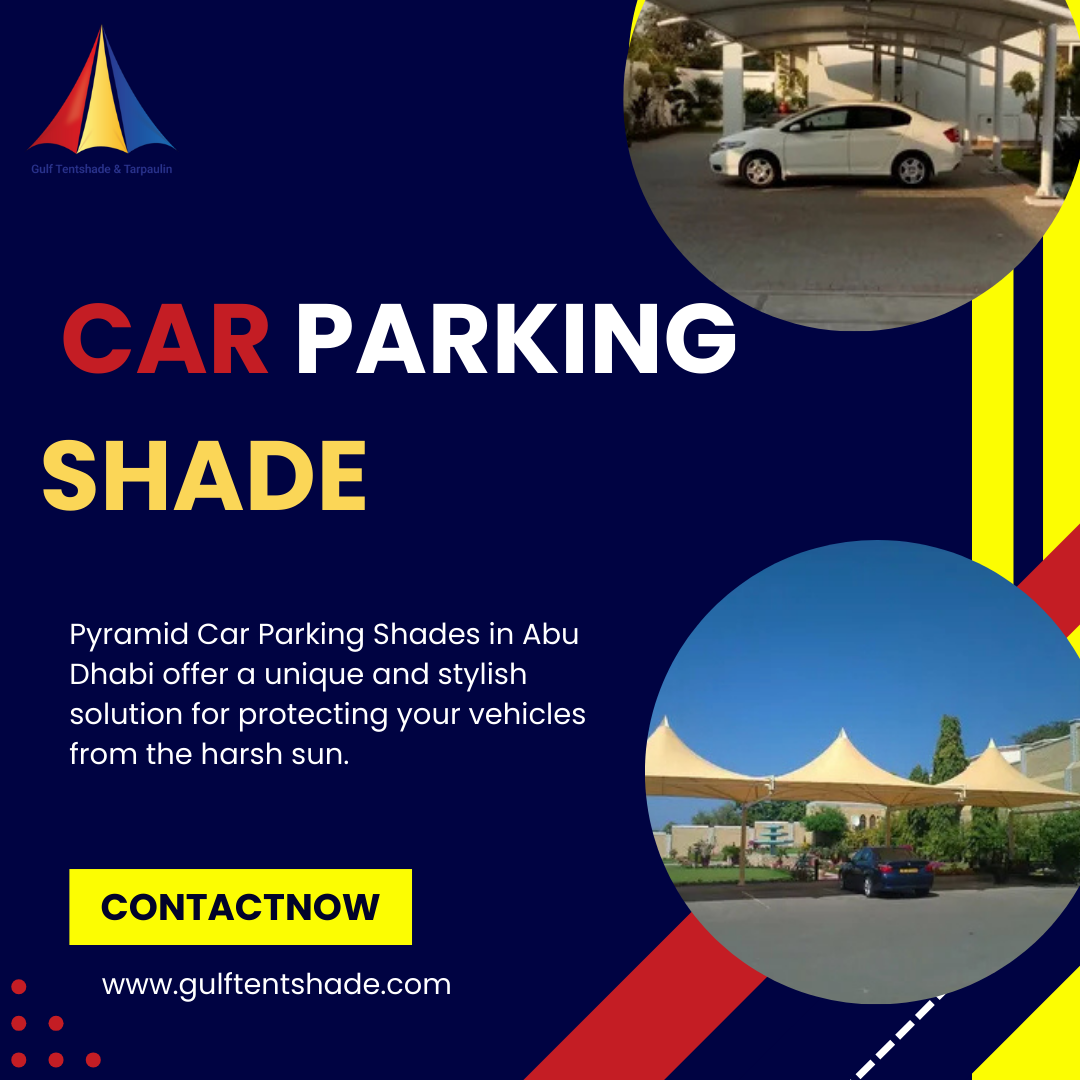 Pyramid Car Parking Shades in Abu Dhabi